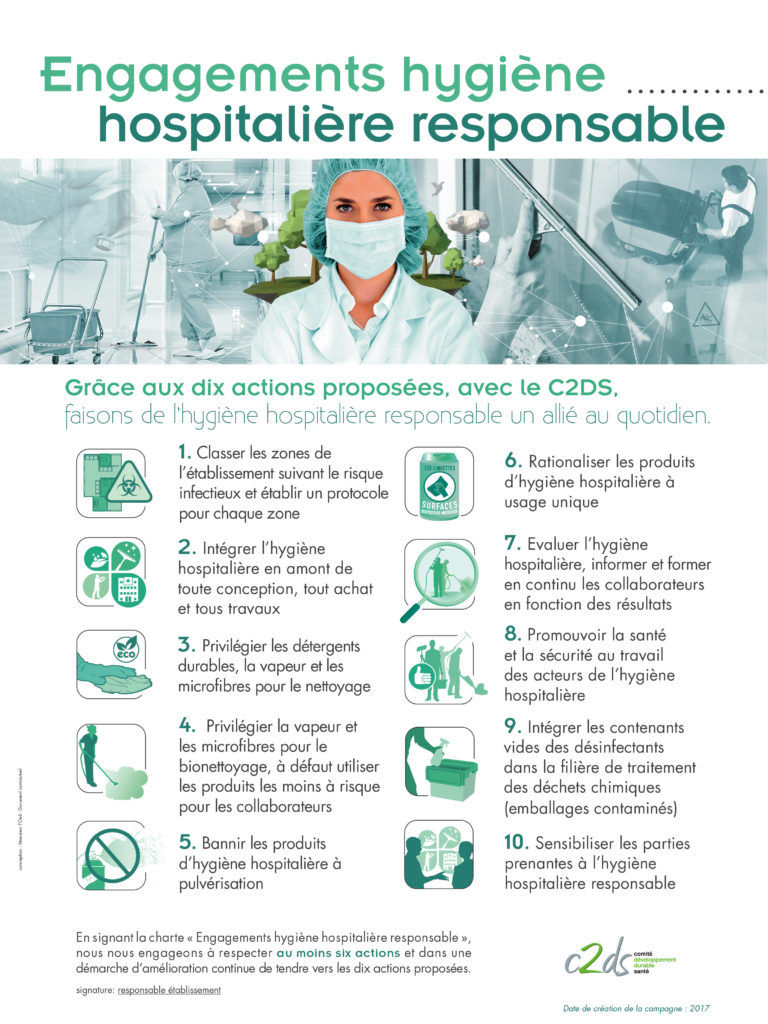 Campagne engagements hygiène hospitalière responsable